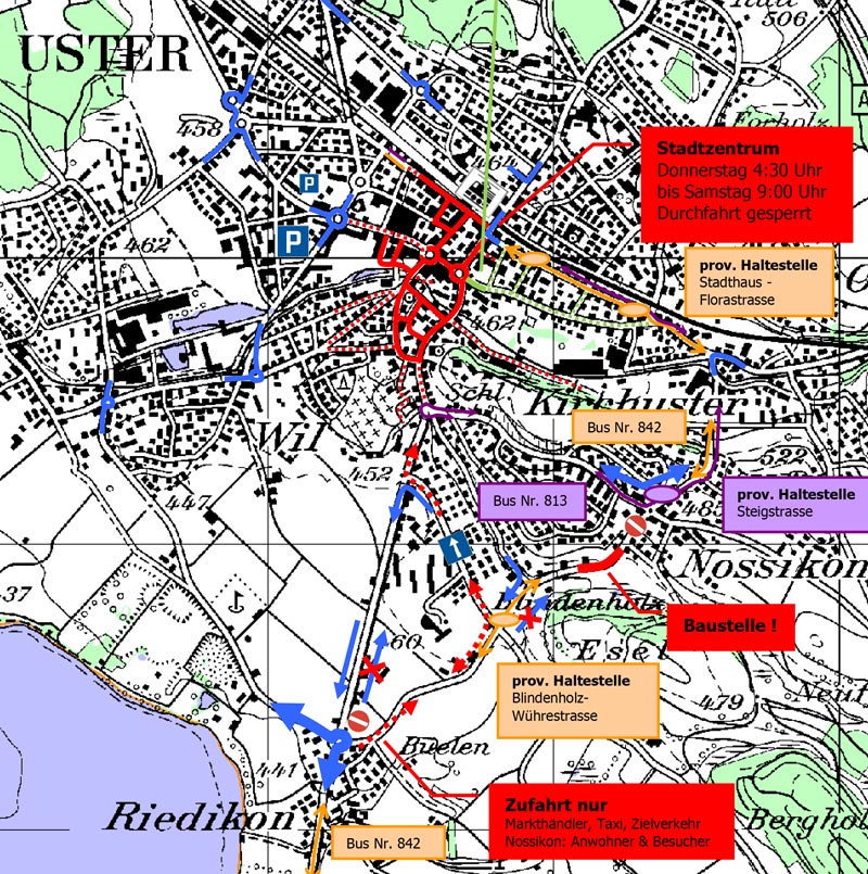 Stadt Uster - Uster-Märt 2019: Strassensperrungen