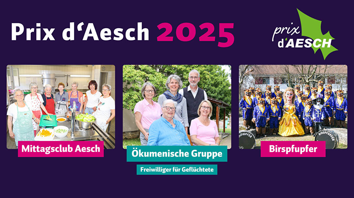 Aesch BL - Das sind die Nominierten zum Prix d’Aesch 2025 ...