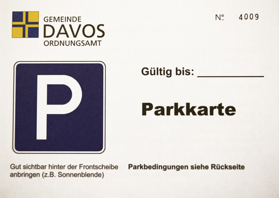 Gemeinde Davos - Parkkarten